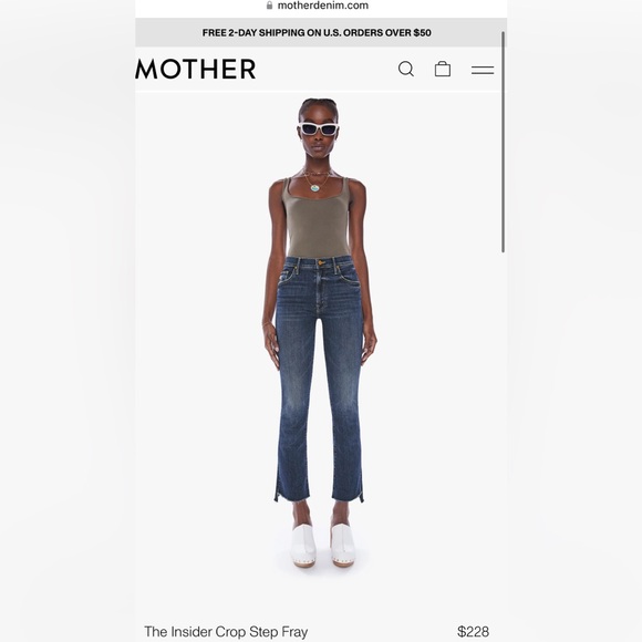 MOTHER | Jeans | Size 28 Mother Insider Step Frey In Teaming Up Only ...
